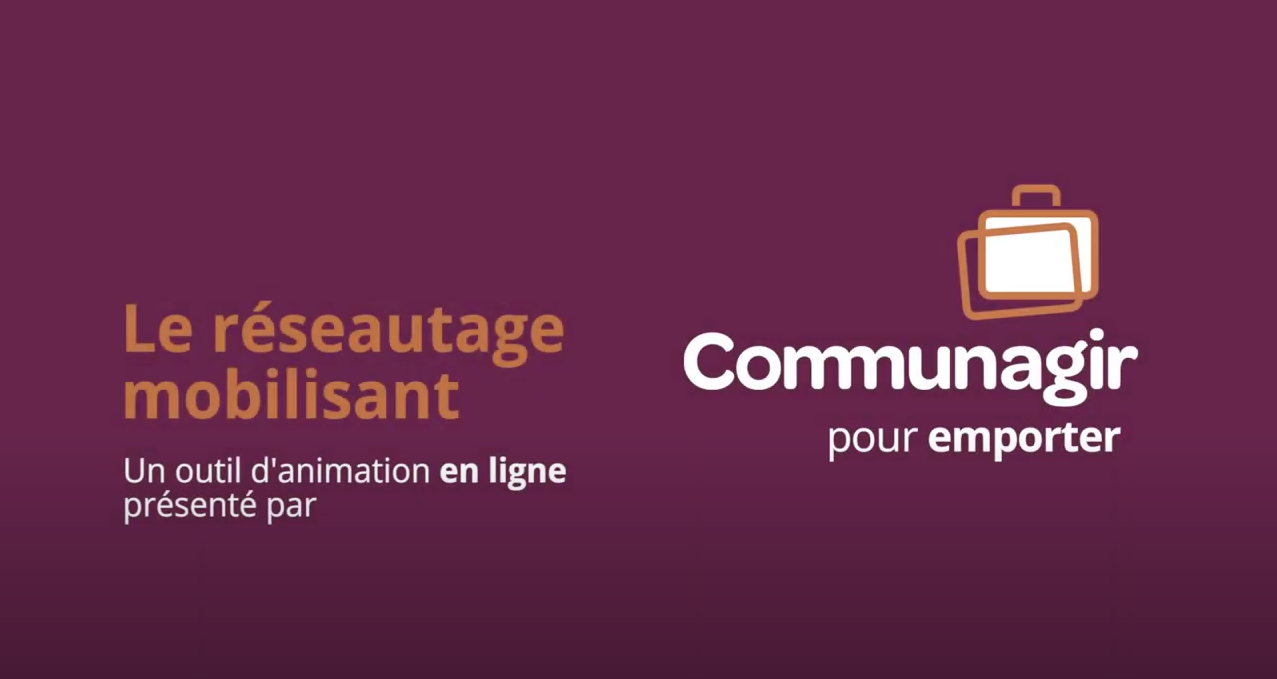 Communagir pour emporter: Le réseautage mobilisant! - Maison de la ...